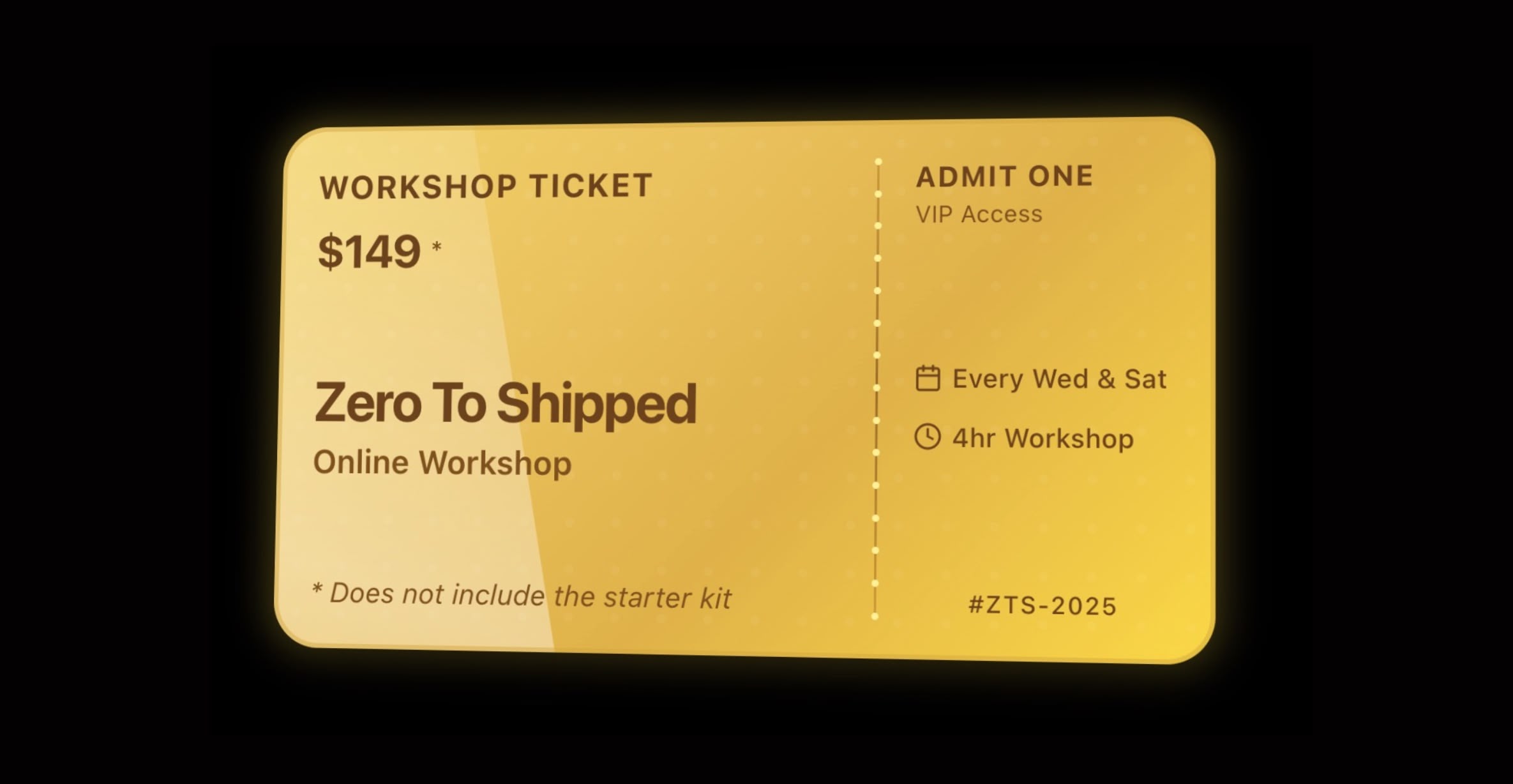 Zero To Shipped Workshops